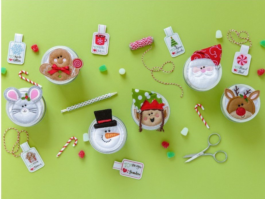 KB HOLIDAY JAR TOPPERS