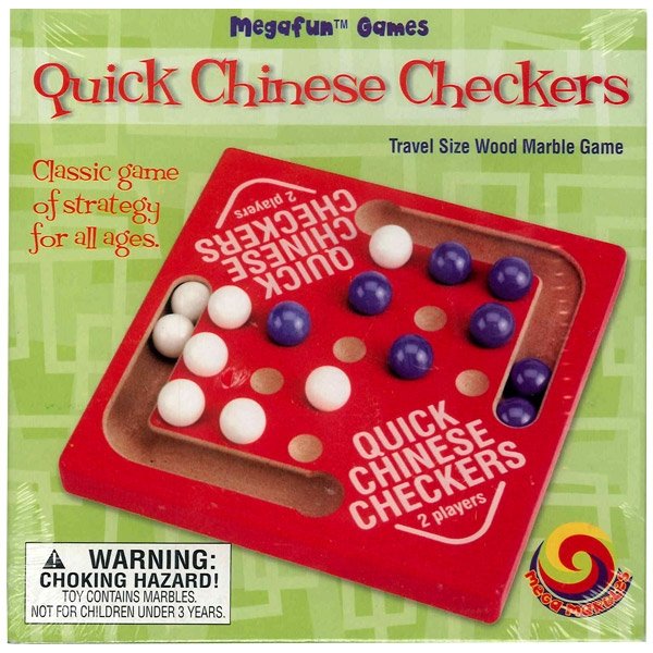 Mega Fun Games Quick Chinese Checkers Travel Size - 754316936378
