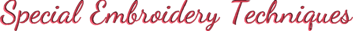 EVENT**Trevor's Special Embroidery Techniques 2-Day**