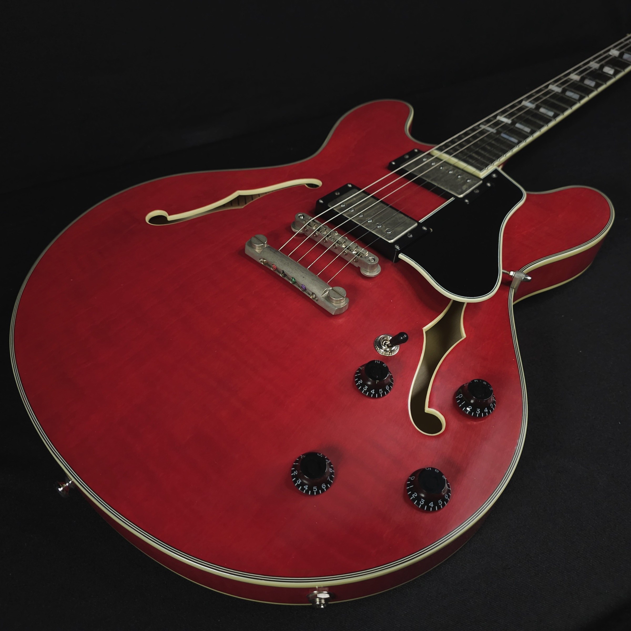 Eastman T59/TV True Vintage Red Thinline Electric Guitar Red With Case ...