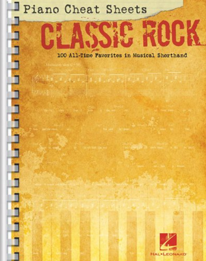 Piano Cheat Sheets Classic Rock - 884088620059