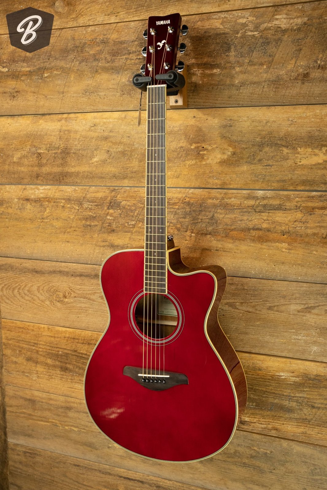 Yamaha FSC-TA TransAcoustic Guitar- in Ruby Red - 887698
