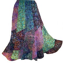 Twirly Batik Skirt with Rose Mary Jameson