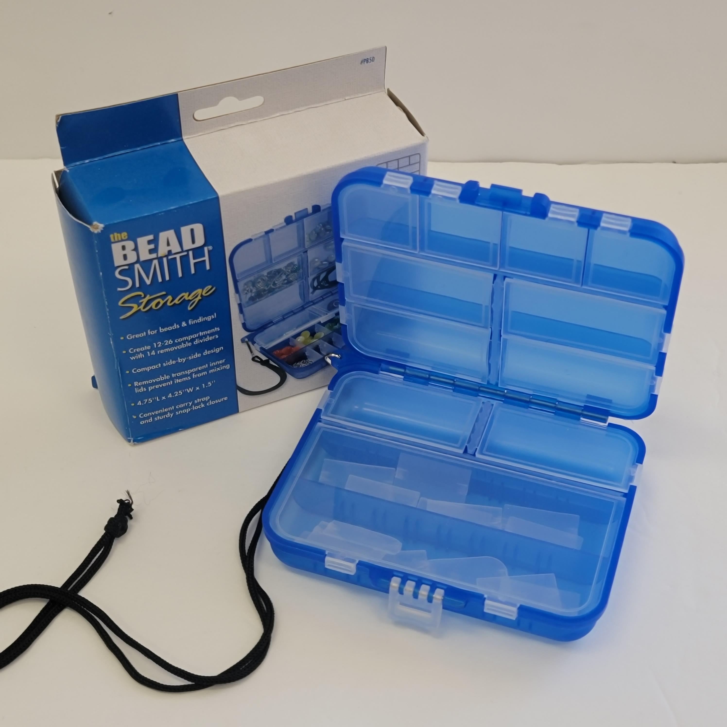 Bead Smith Blue Storage Box 790524004577 Bead Smith Blue Storage Box 790524004577