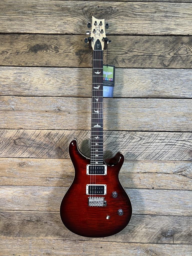 PRS CE 24 Fire Red Burst W/Bag - 825362082583
