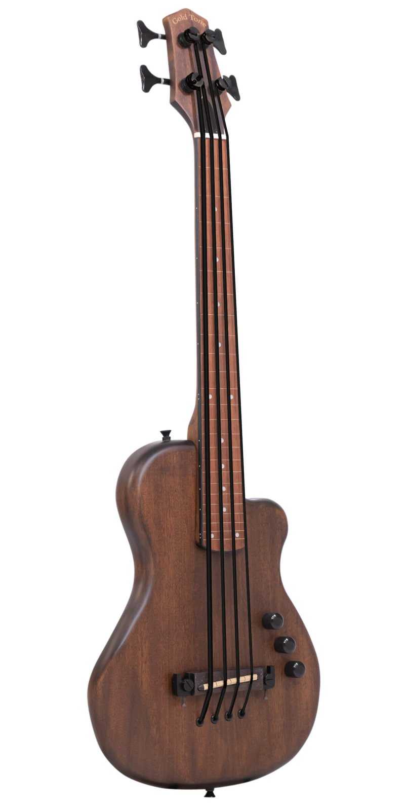 Gold Tone ME-BassFL 23-Inch Scale Fretless Electric MicroBass with Gig ...