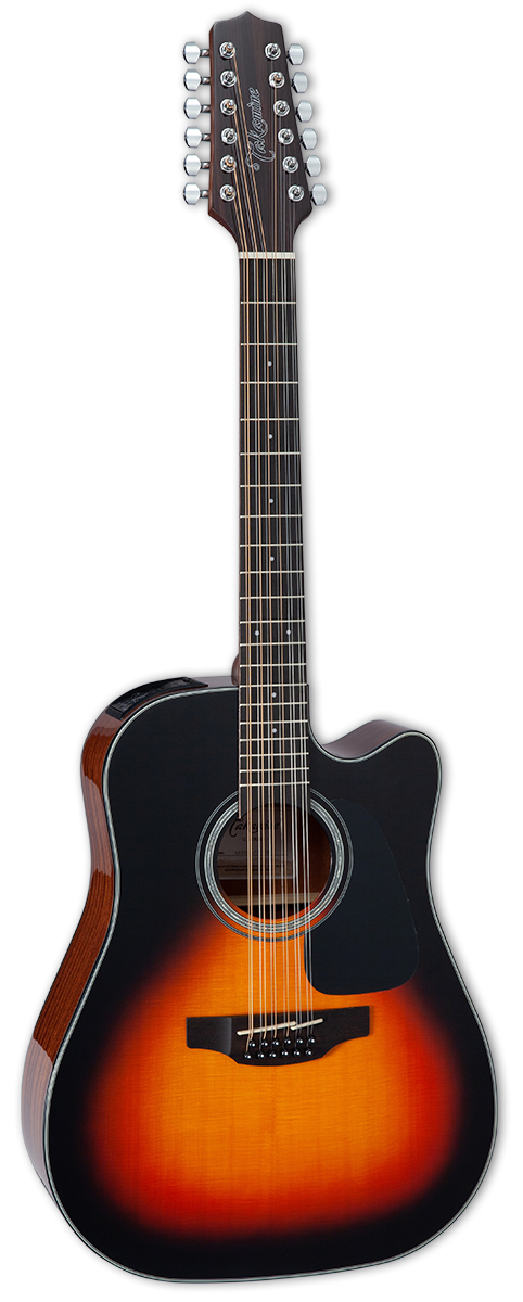 Takamine GD30CE12 Brown Sunburst Acoustic/Electric 12-String Guitar ...