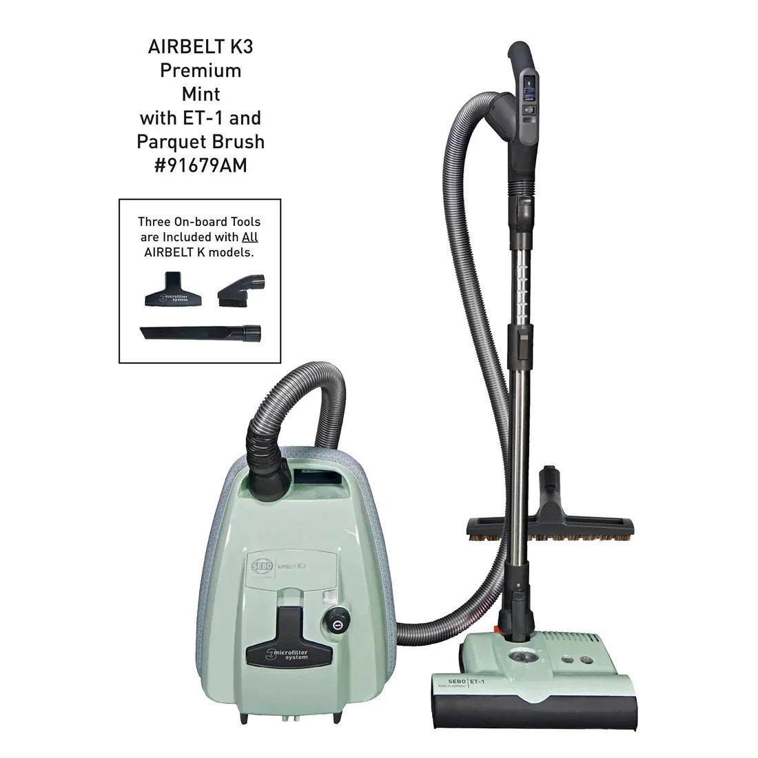 Sebo K3 NEW With Dual-Control Mint #91679AM - 91697