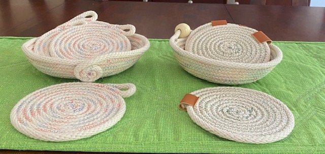 Rope Coasters and Storage Basket