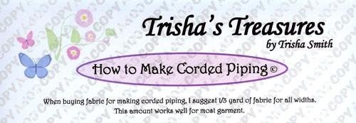How To Make Corded Piping