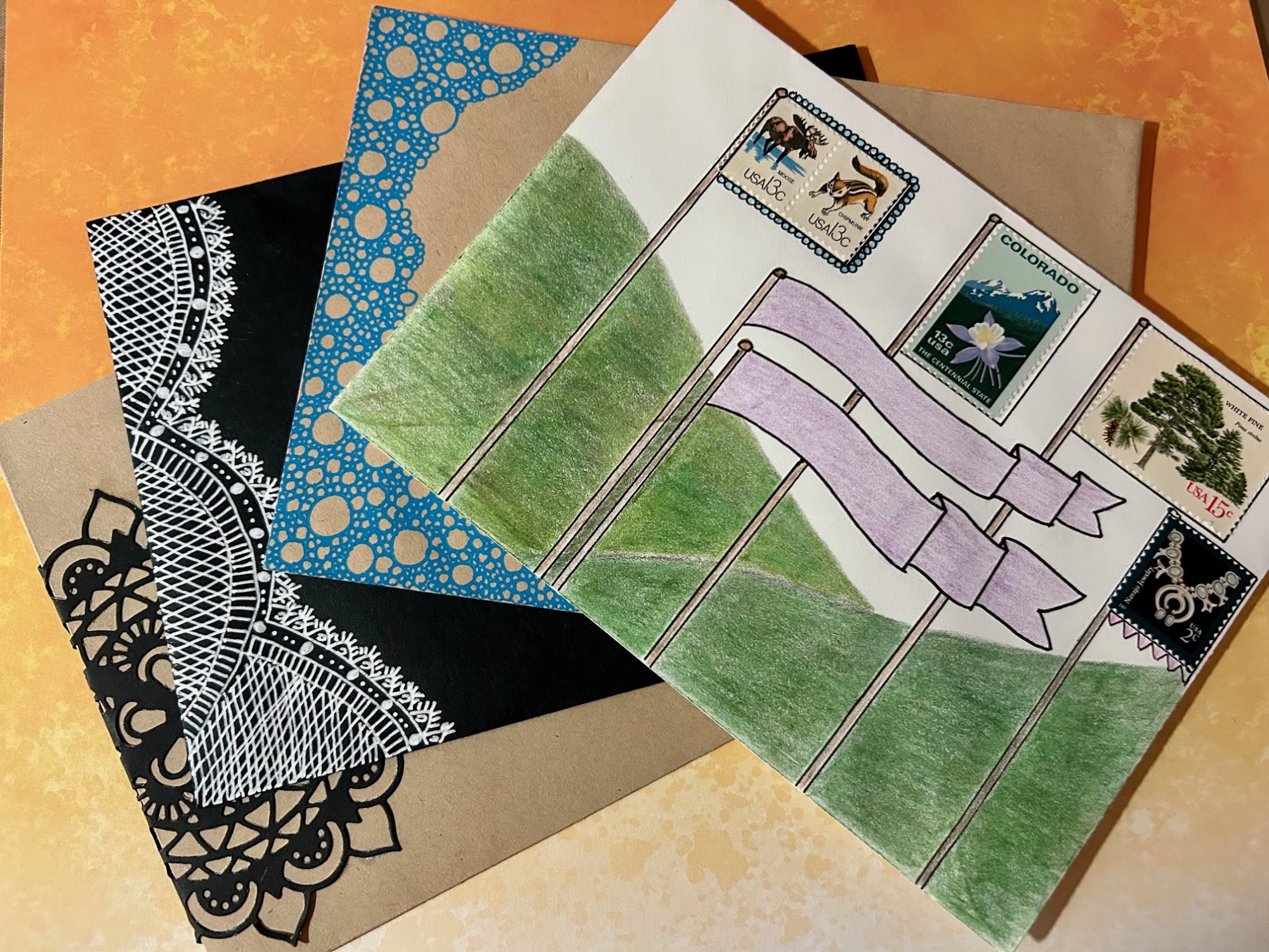 Cindys Envelope Design Class Wednesday July 30 10:30am