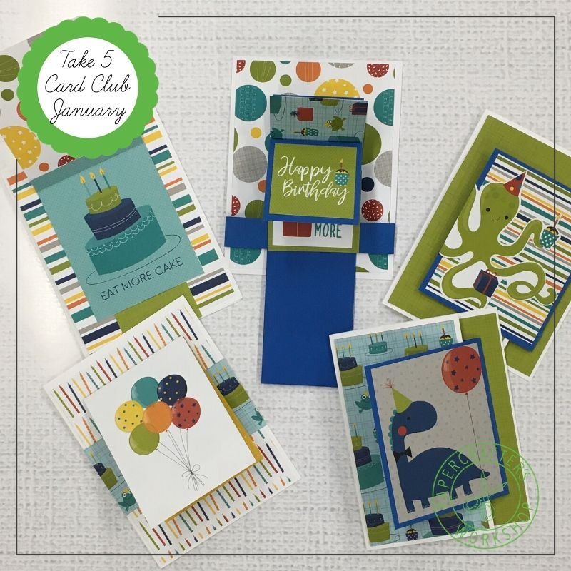 CLASS: Take 5 Card Club: January Flip and Fold