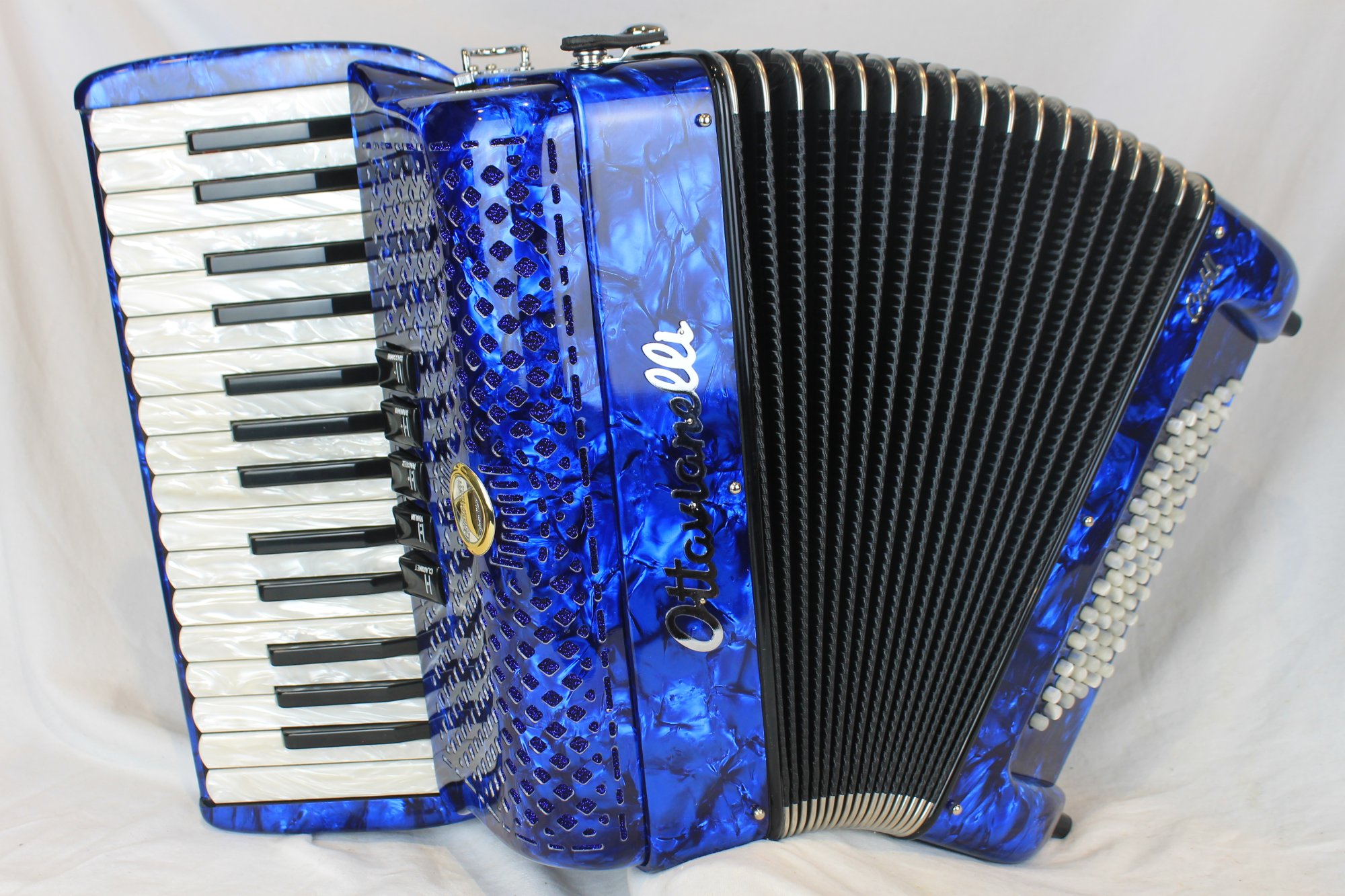 NEW Blue Sapphire Ottavianelli Cub II Piano Accordion LMM 30 72
