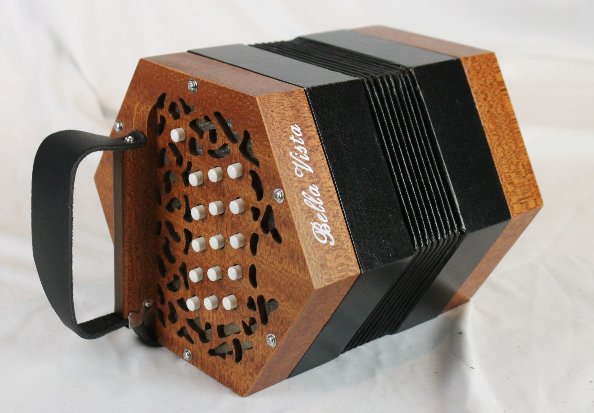 NEW Mahogany Veneer Bella Vista Liam Anglo Concertina CG M 30