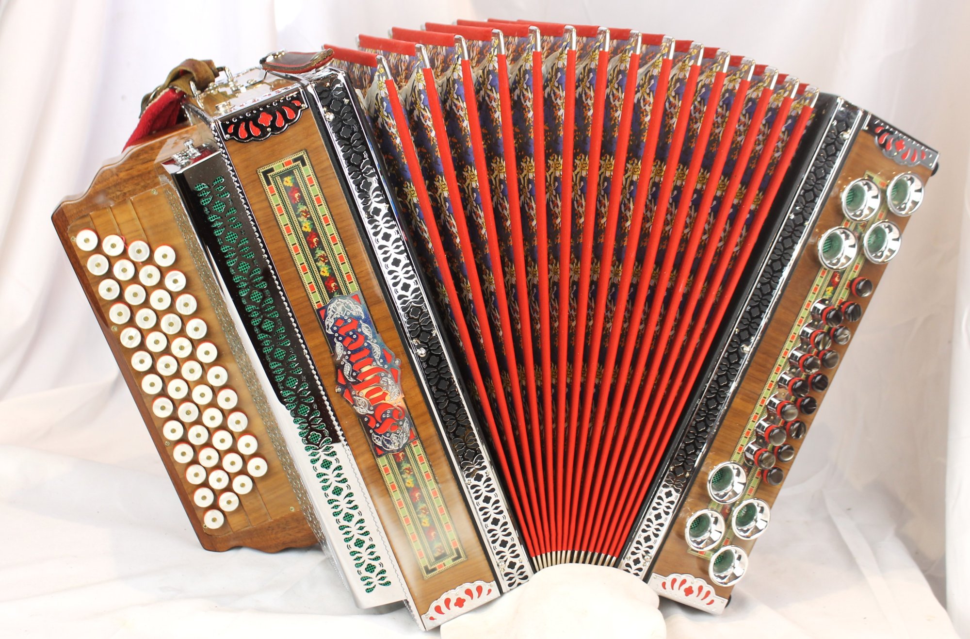 7458 - Alpine Hohner Alpina IVD 3 Steirische Diatonic Button Accordion ...