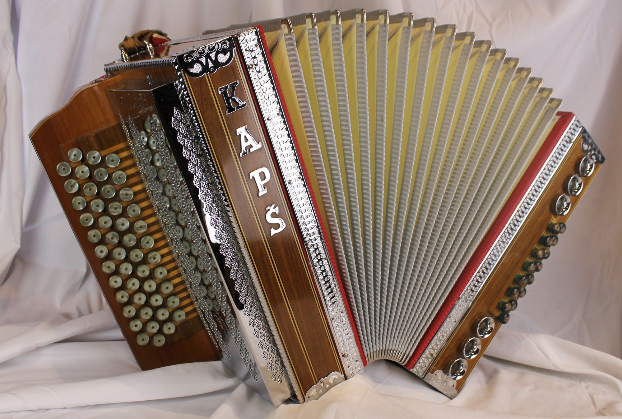 7459 - Alpine Kaps Steirische Diatonic Button Accordion G#C#F#B MMM 48 15