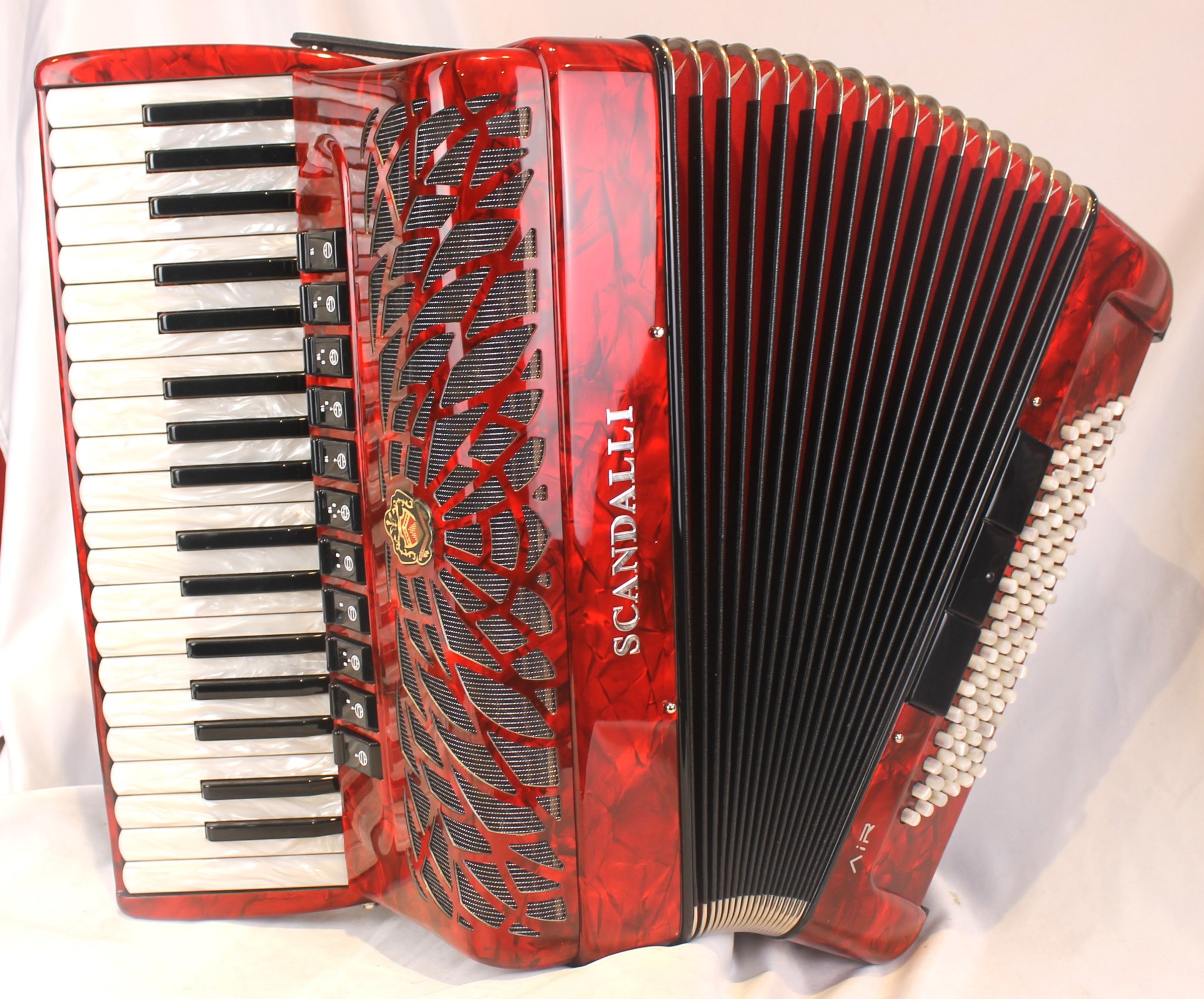 NEW Red Scandalli Air I Piano Accordion LMMH 37 96