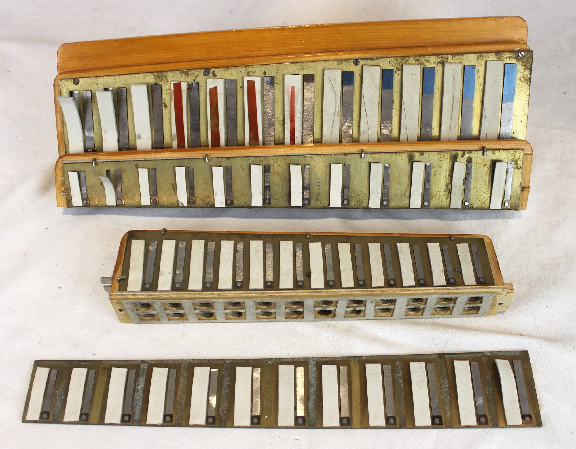 Soviet Bayan Bass Reed Blocks For B System 120 Bass Bayan Button