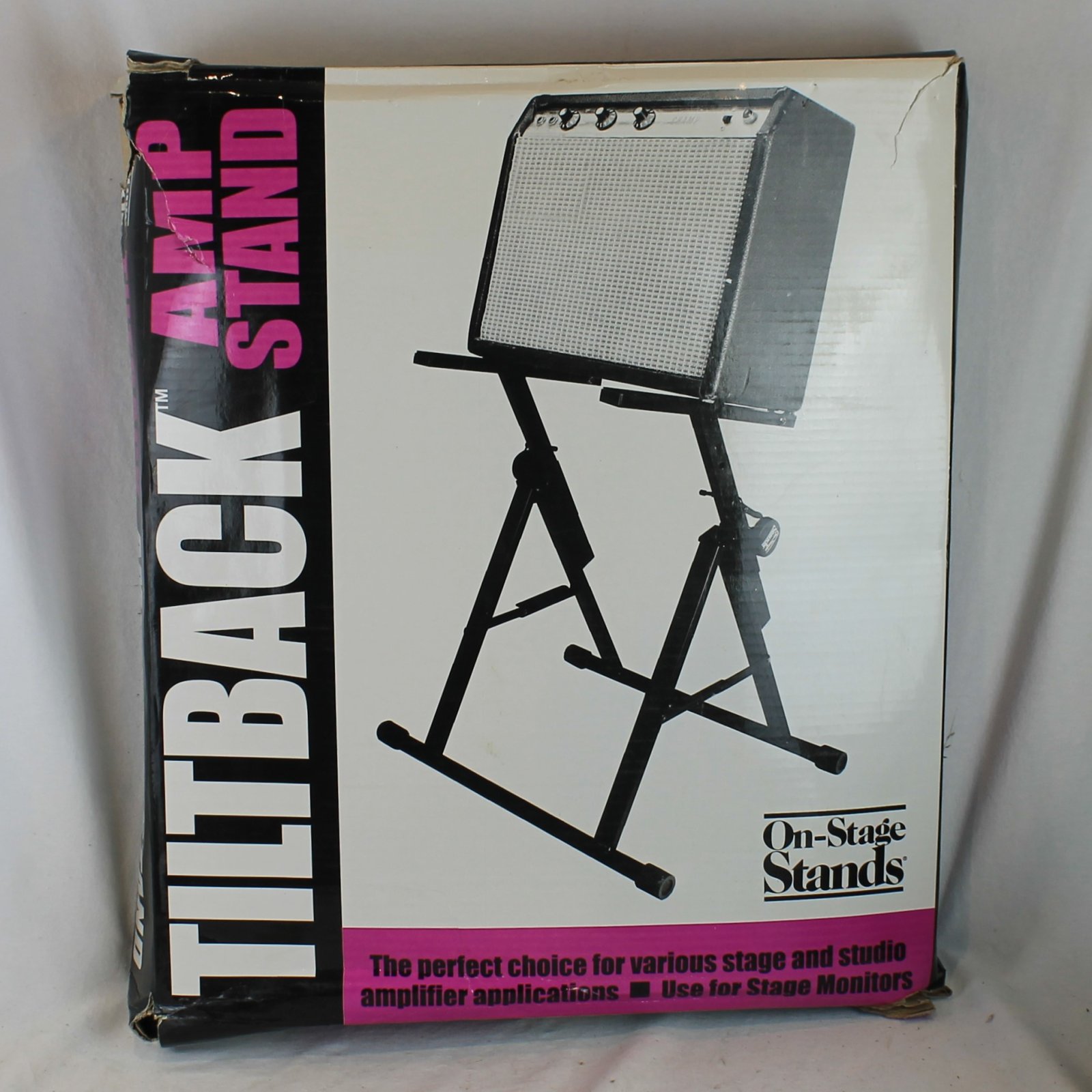 Tiltback Amp Stand for On Stage Performance With Box