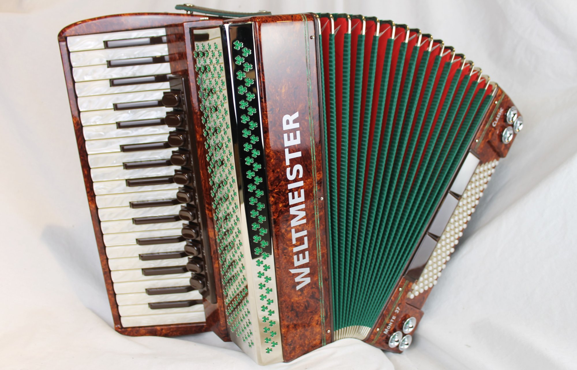 5649 - Like New Brown Green Weltmeister Monte Classic 37 Piano ...