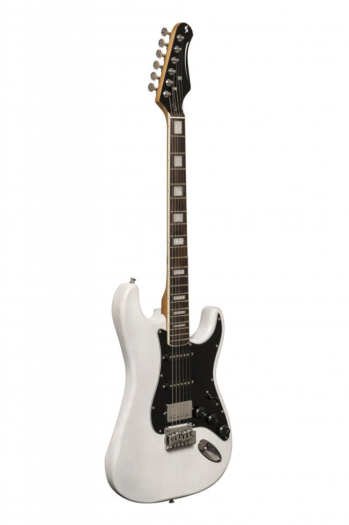 STAGG SES-60 WHB STRAT STYLE ELECTRIC GUITAR HSS WHITE BLONDE ...