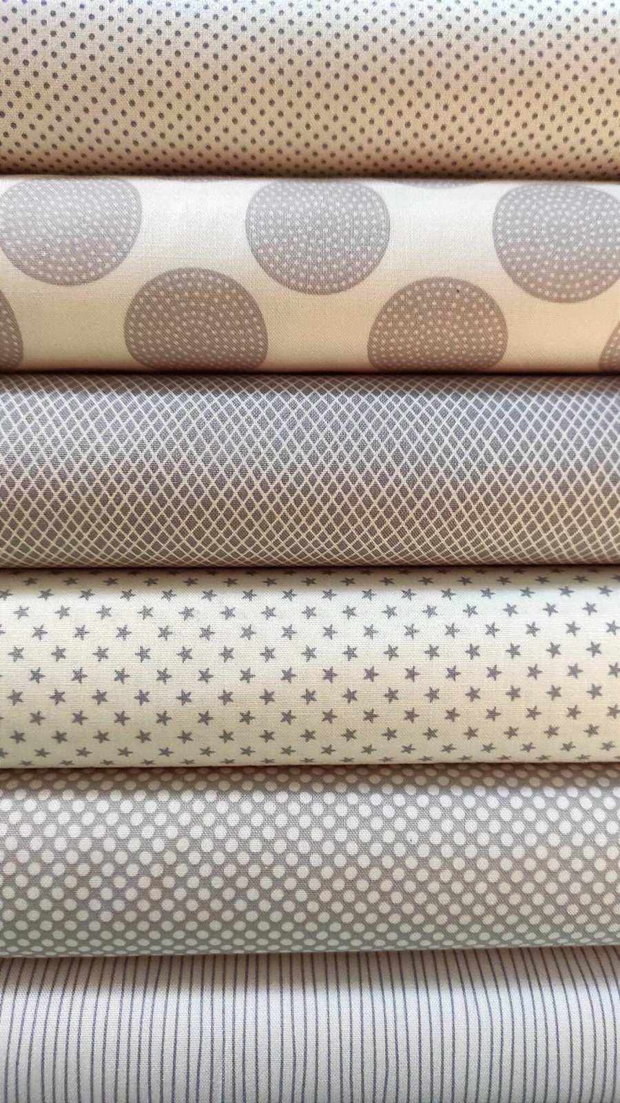 Fat Quarter Bundle - 6pc - Tilda Basics - Grey - 7072649003103