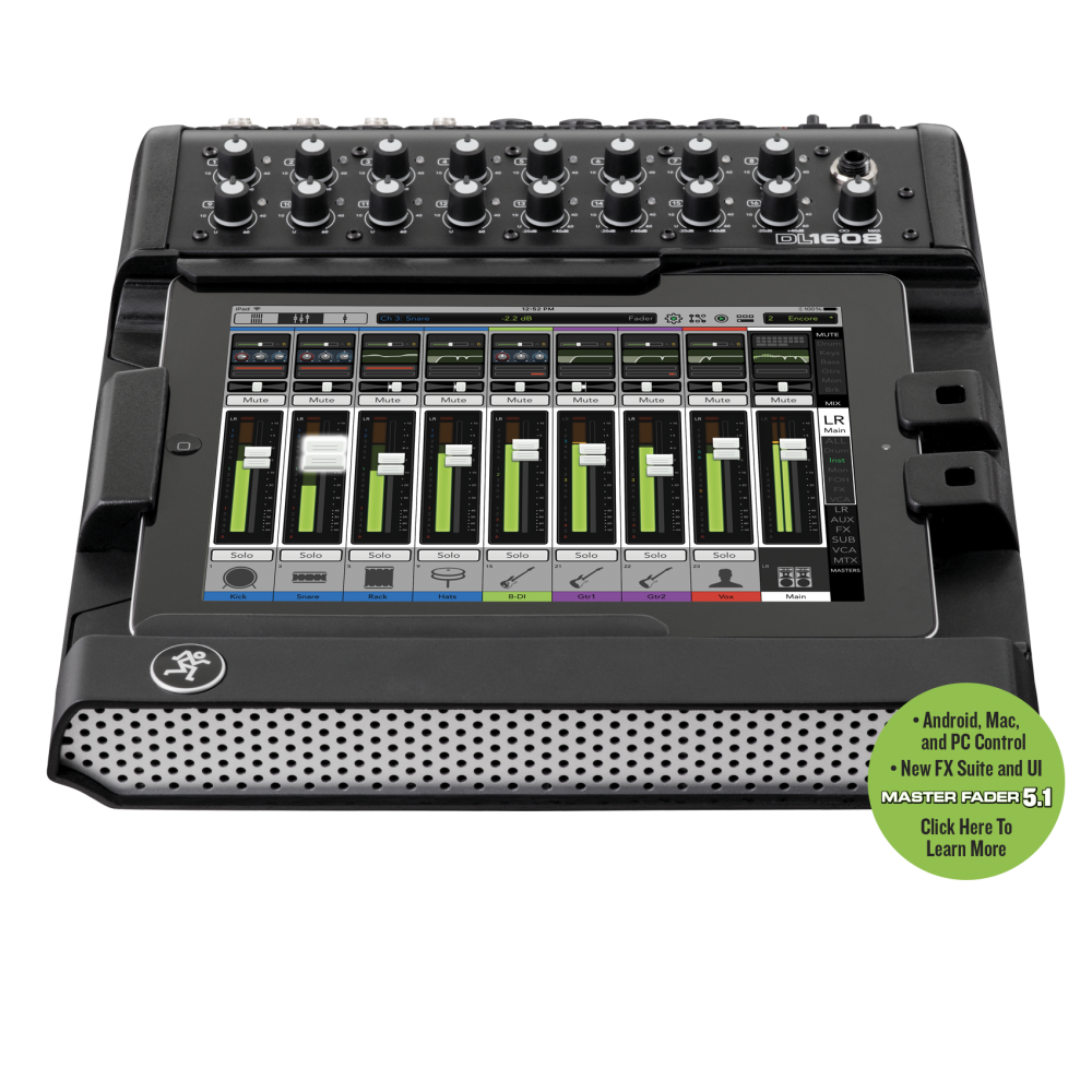 Mackie DL1608 16 Channel Digital Mixer With Ipad Control 663961041590 Mackie DL1608 16 Channel Digital Mixer With Ipad Control 663961041590