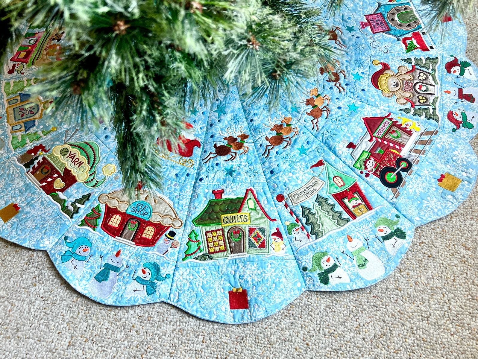 JuJu Christmas Tree Skirt Sit N Sew Visalia Location JuJu Christmas Tree Skirt Sit N Sew Visalia Location