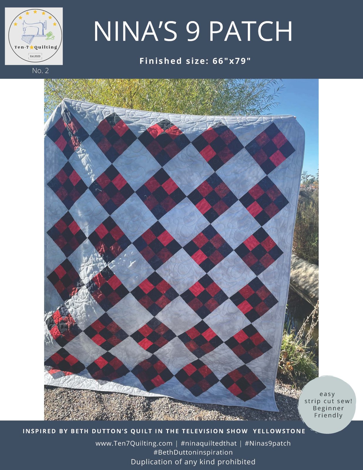 Nina's Nine Patch on Point Quilt Class