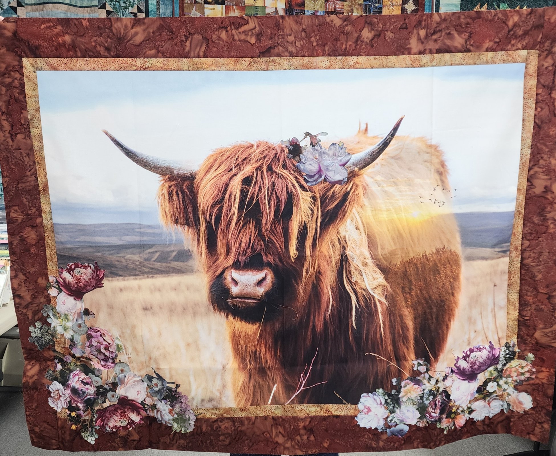 Highland Cow Collage Wall hanging- 38 x 49
