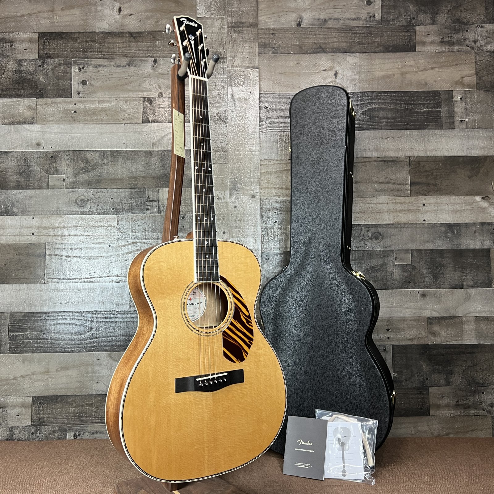 Fender Paramount PO-220E Orchestra Acoustic-electric Guitar - Natural ...
