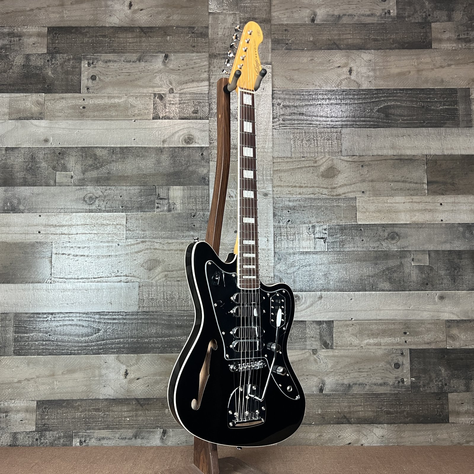 Vintage REVO Series Surfmaster Quad Electric Guitar - Boulevard Black ...