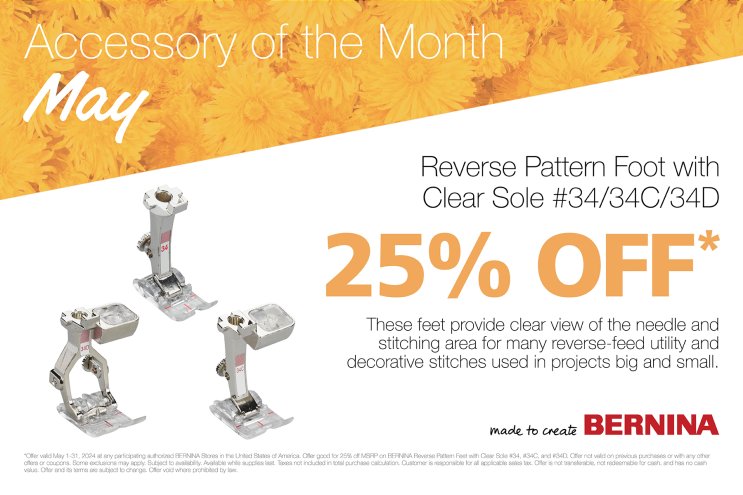 Bernina Presser Foot of the Month Special