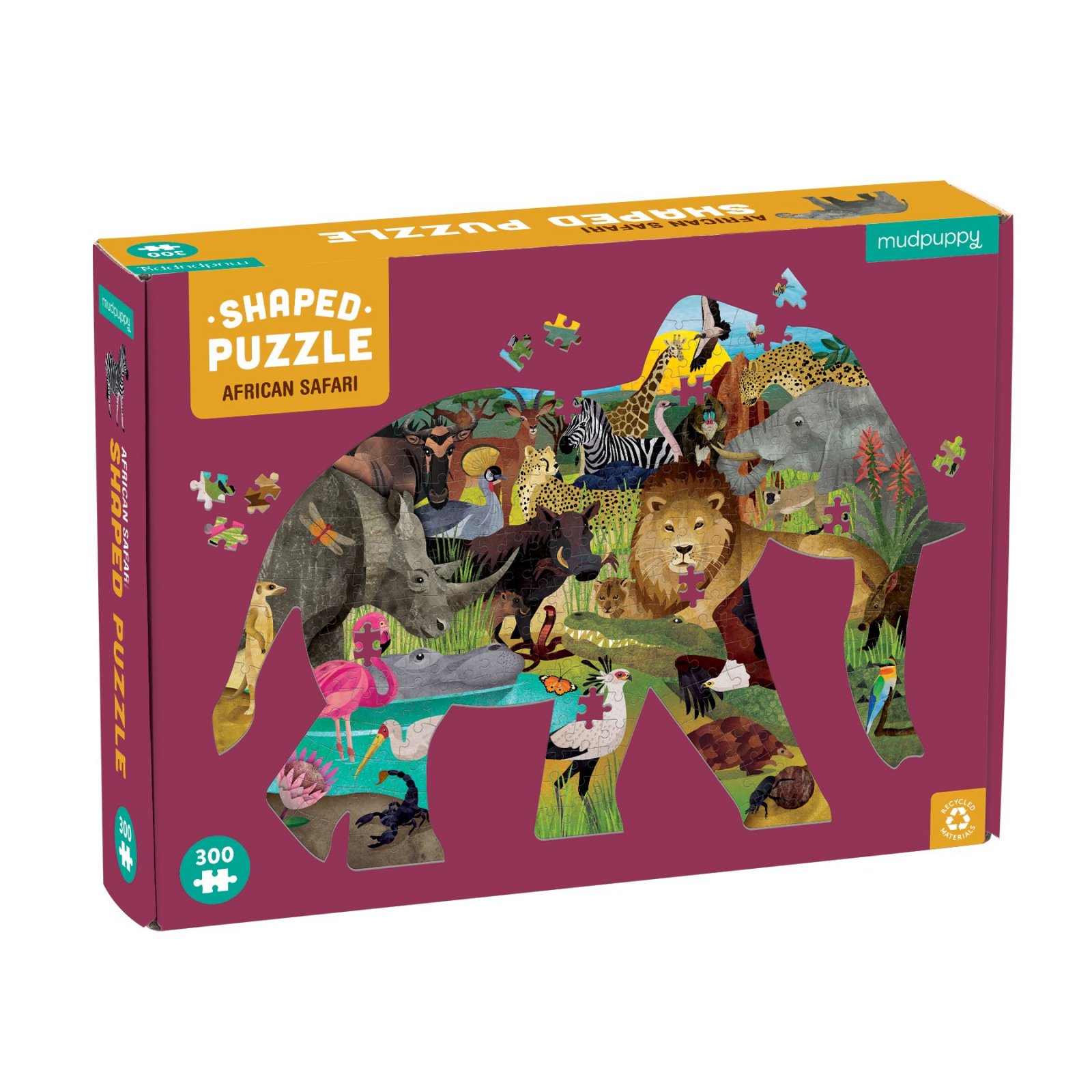 African Safari 300 Piece Shaped Puzzle 9780735366633