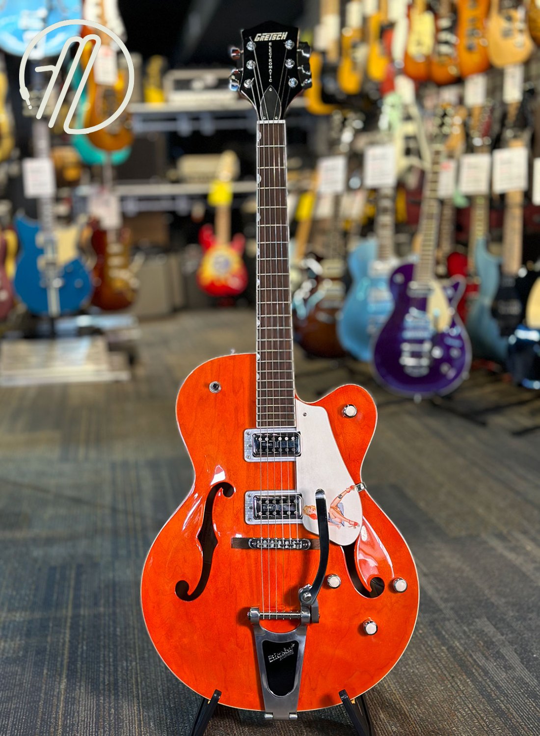 Gretsch G5120 Orange w/TV Jones and Locking Tuners Hard Case USED - 566080