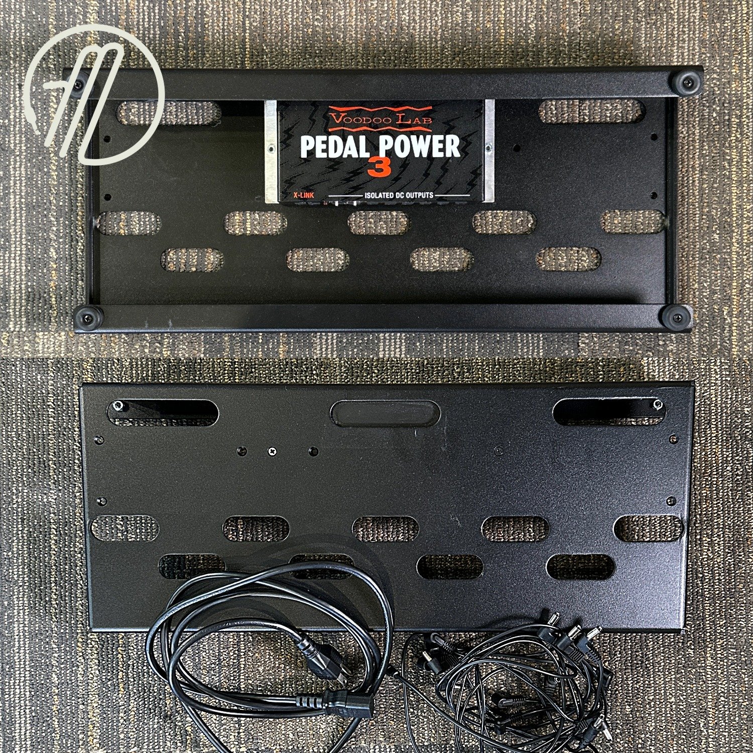 Voodoo Lab Dingbat Pedalboard + Pedal Power 3 w/Patch & AC Cables USED