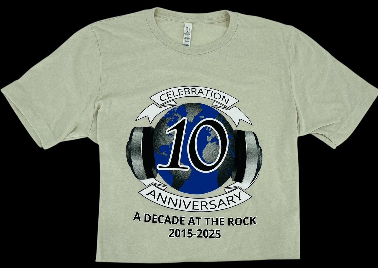 10th Anniversary T shirt A Decade at the Rock