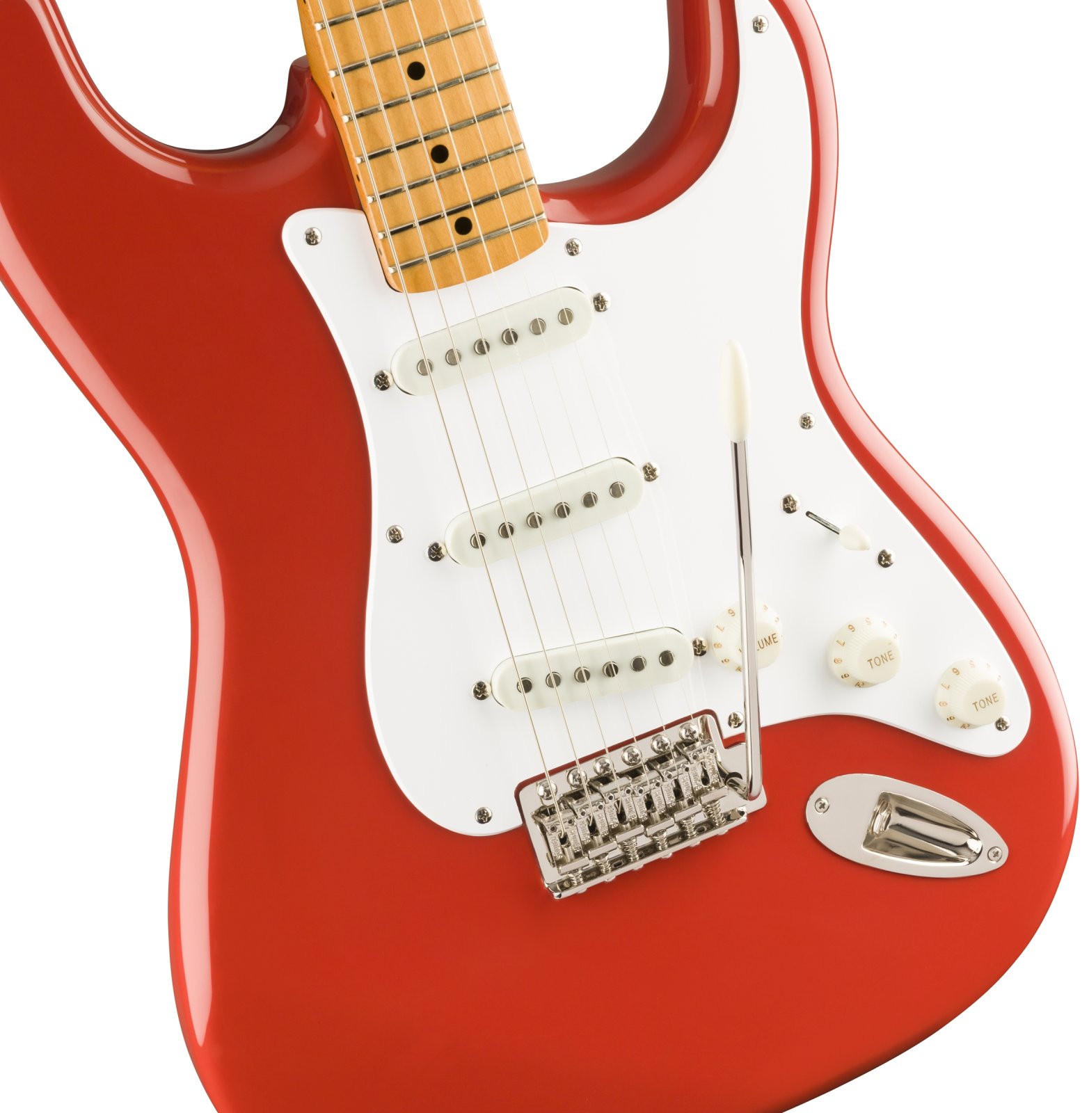 Fender Squire 50's Classic Vibe Strat with a Maple Neck in Fiesta Red ...