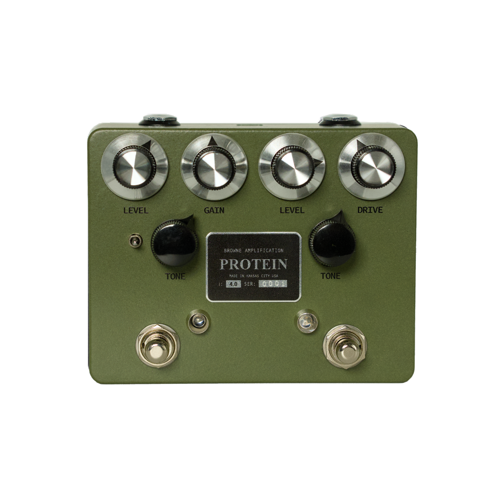 Browne Amplification Protein V4 Dual Overdrive Pedal in Green