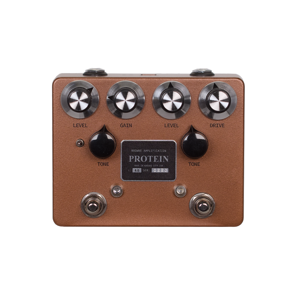 Browne Amplification Protein V4 Dual Overdrive Pedal in Copper