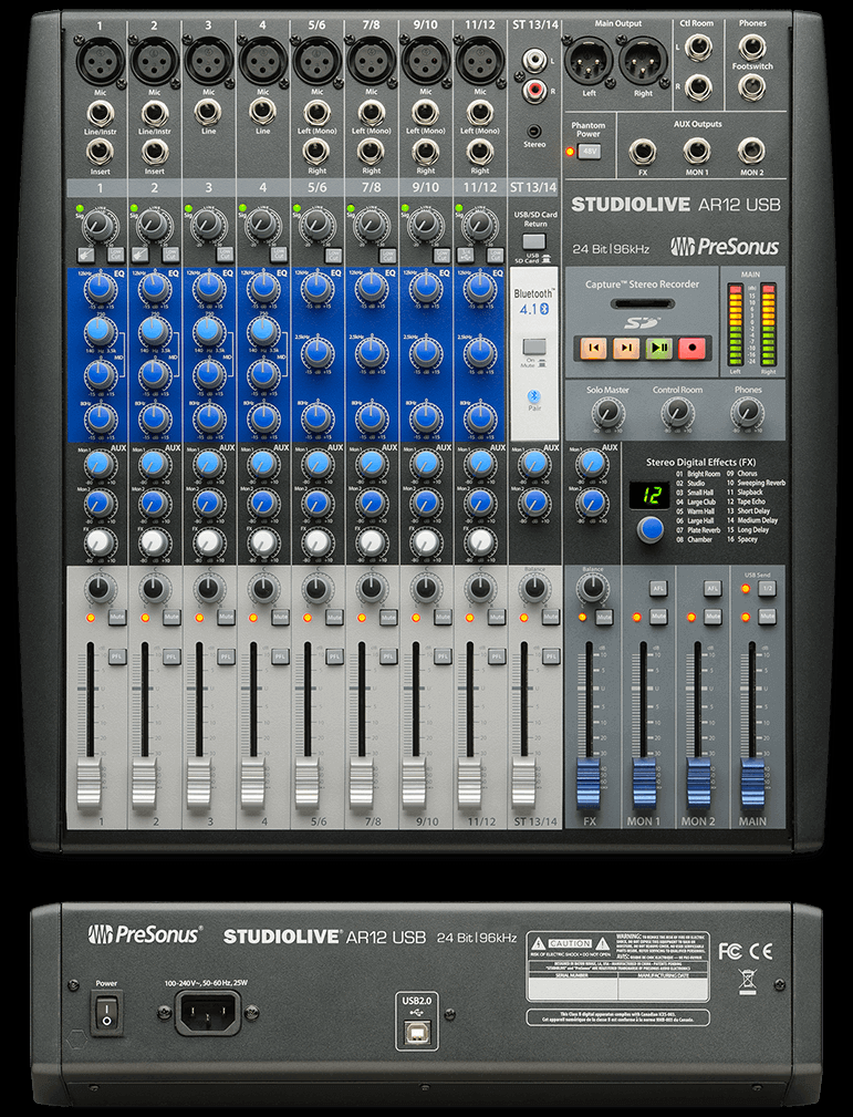 Presonus Studiolive AR12C Mixing Board