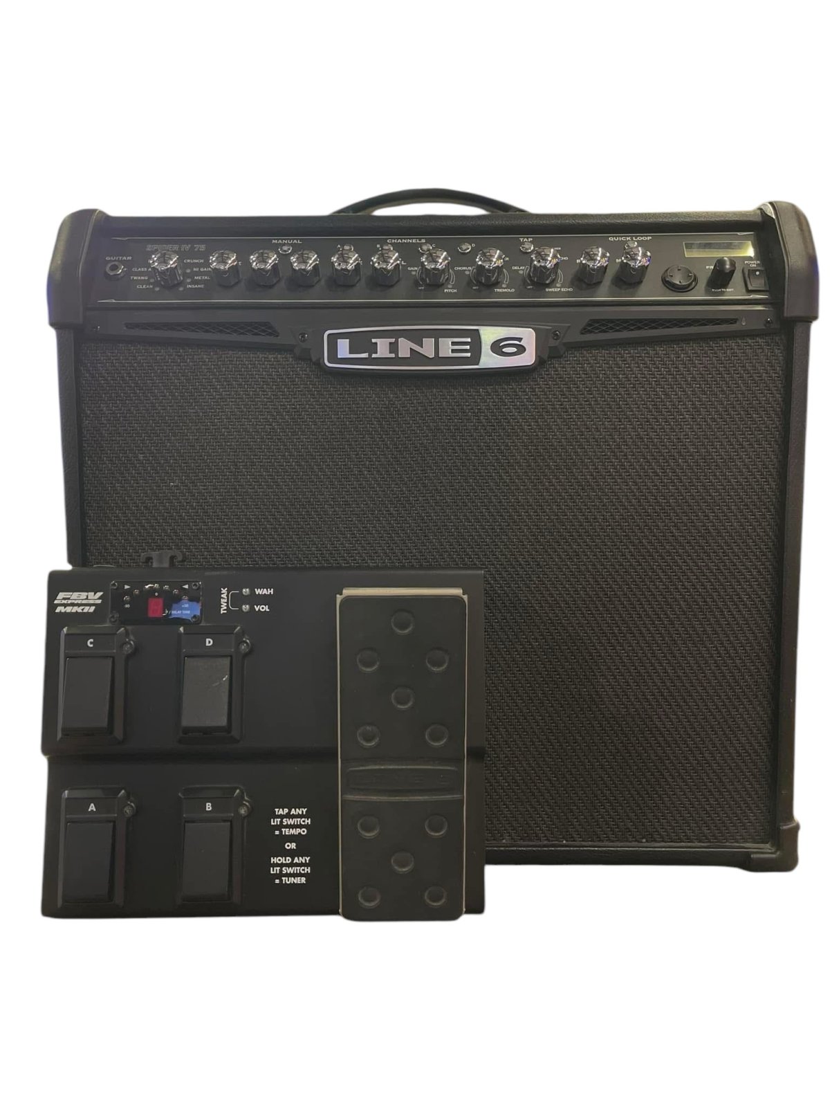 Line 6 Spider IV 75 with FBV MKII Foot Controller in Excellent ...