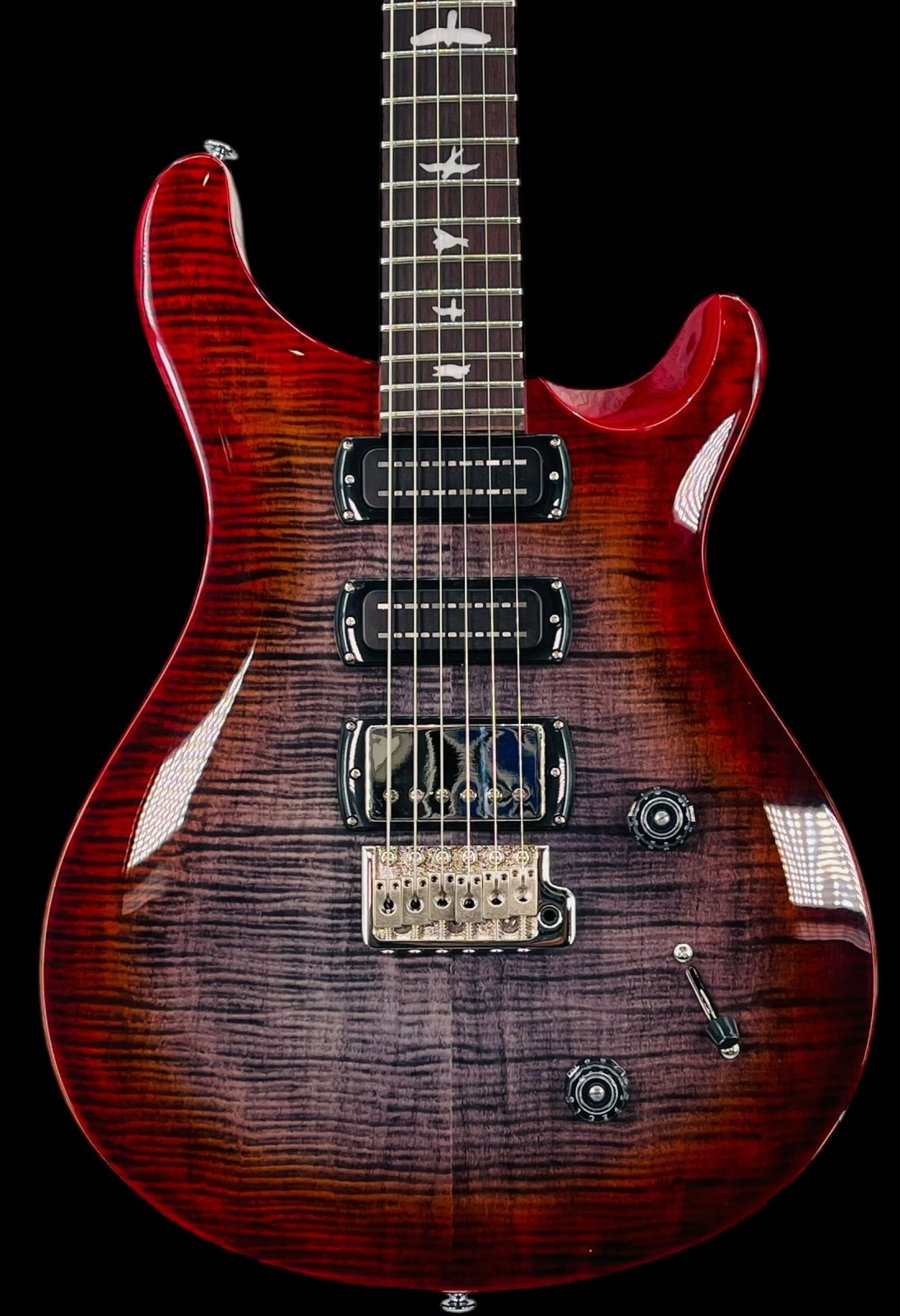 PRS SE Studio in Charcoal Cherry Burst with Gig Bag - 825362188391