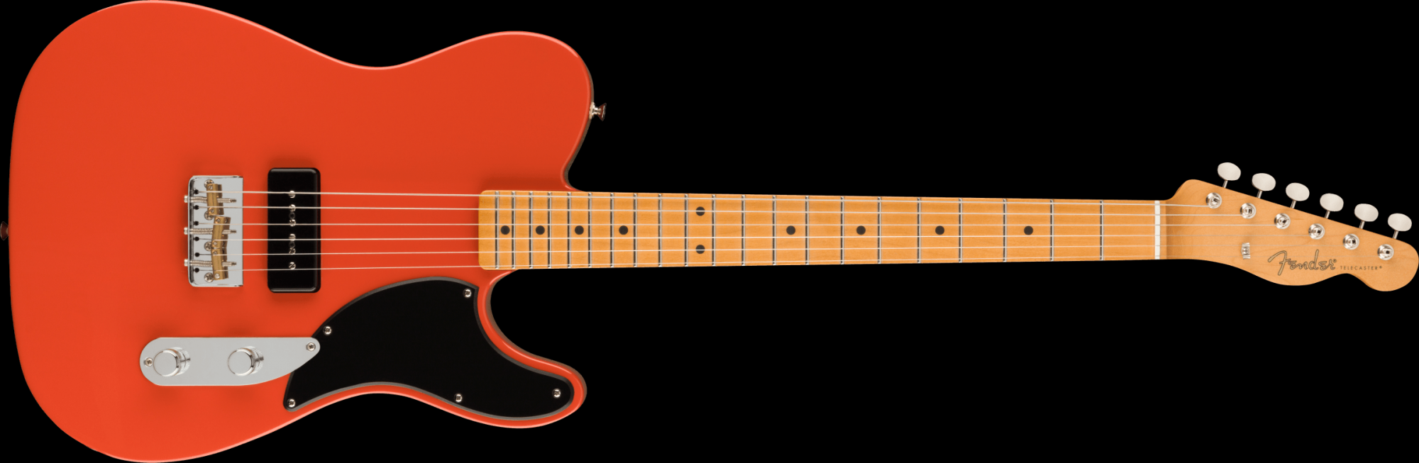 Fender Noventa Telecaster with a Maple Neck in Fiesta Red See in store ...