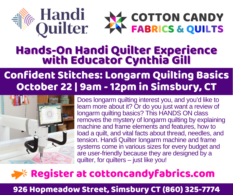 Confident Stitches: Longarm Quilting Basics with Cynthia Gill - Morning ...
