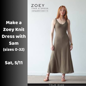 Knit Dress Class with Sam Donovan 5/11/24