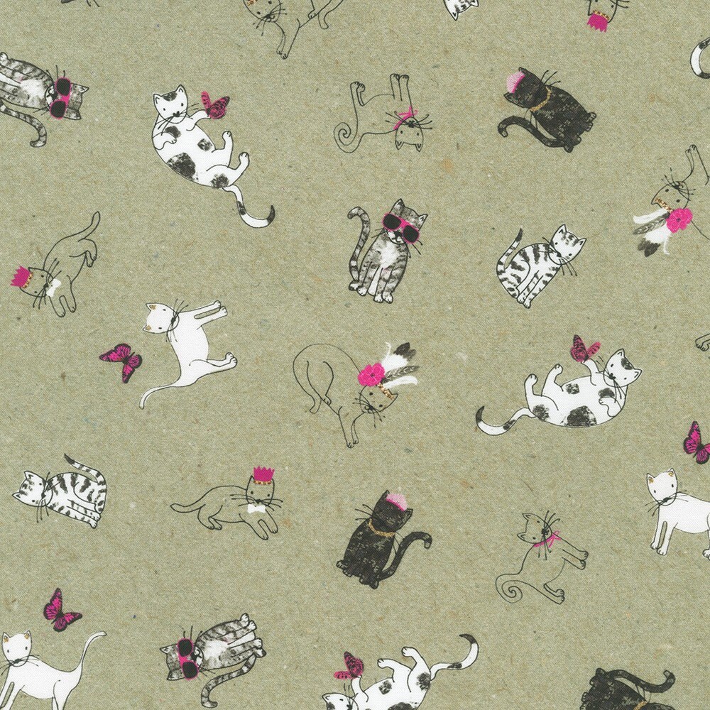 Fancypants - Natural Cat Toss - By World Art Group For Robert Kaufman ...