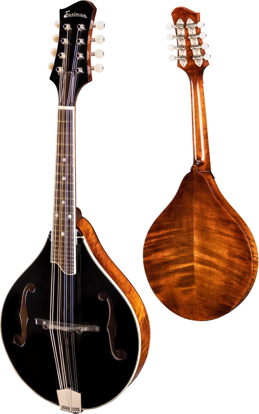 Eastman Limited Edition MD505-BK-LTD A Style Mandolin in Black w/ Hard ...