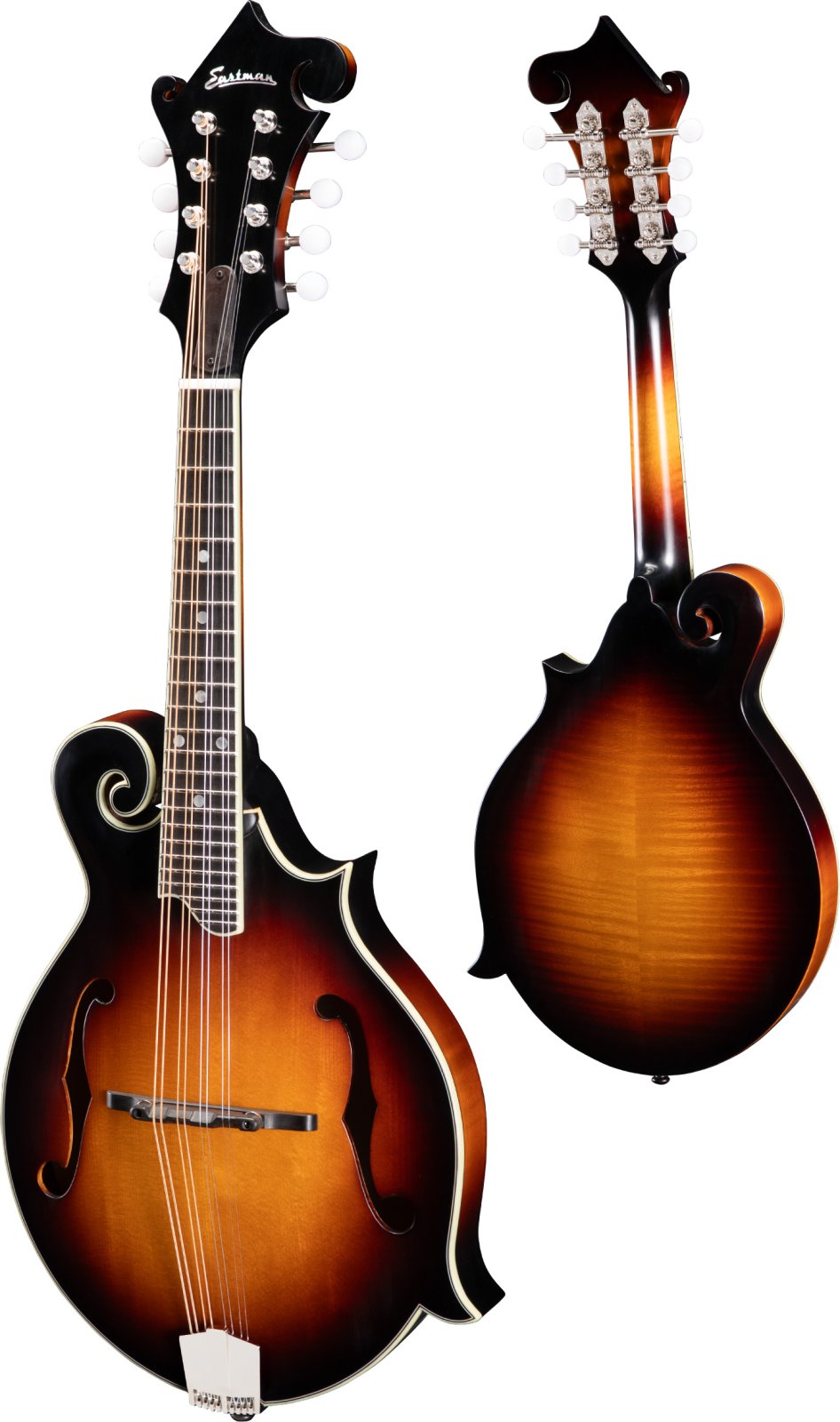 Eastman MD515/TV-WN-SB Wide Neck Mandolin in Sunburst w/ Hard Case ...