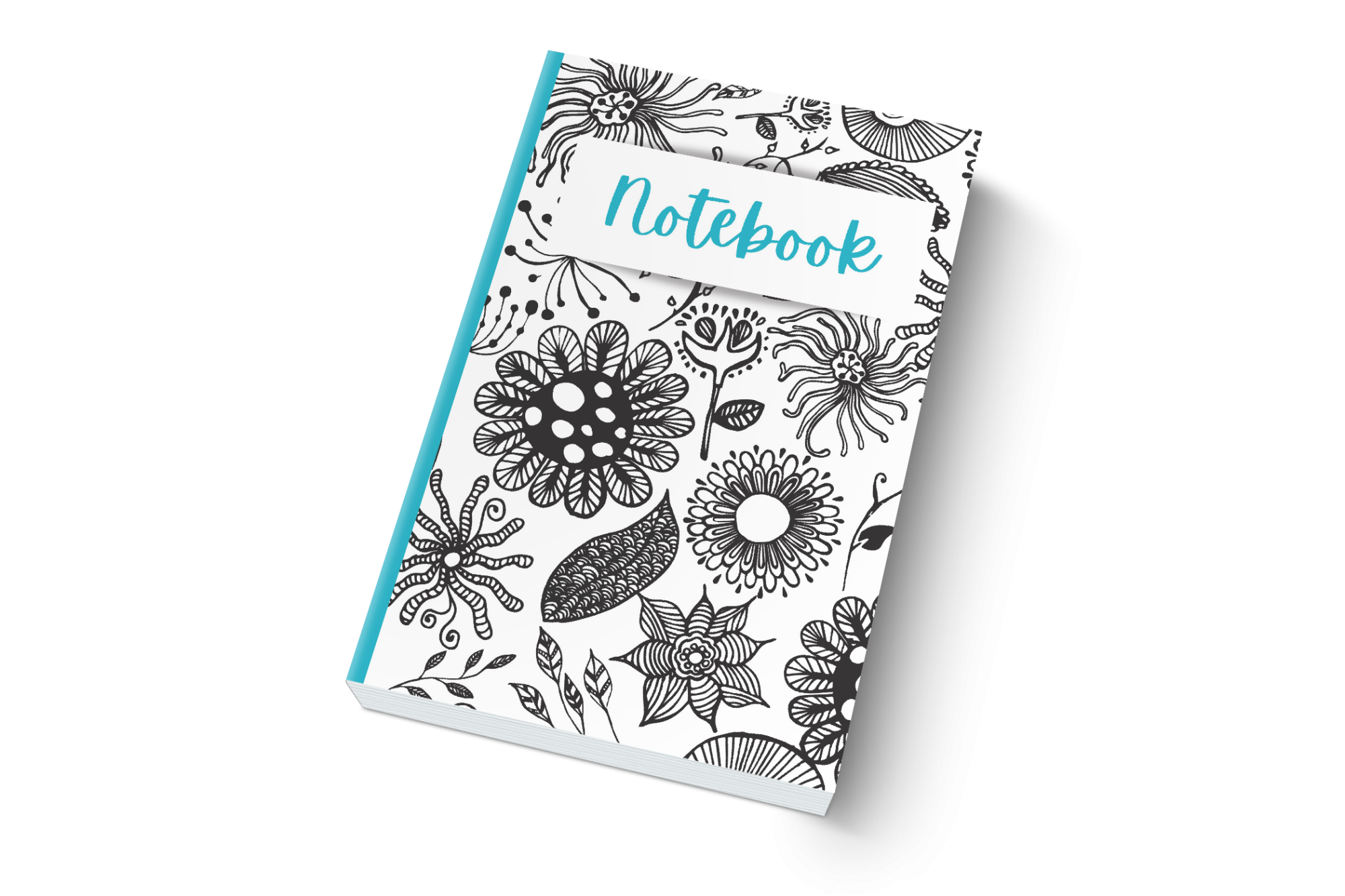 Notebook Dot Grid Doodle Flowers 9798419764354